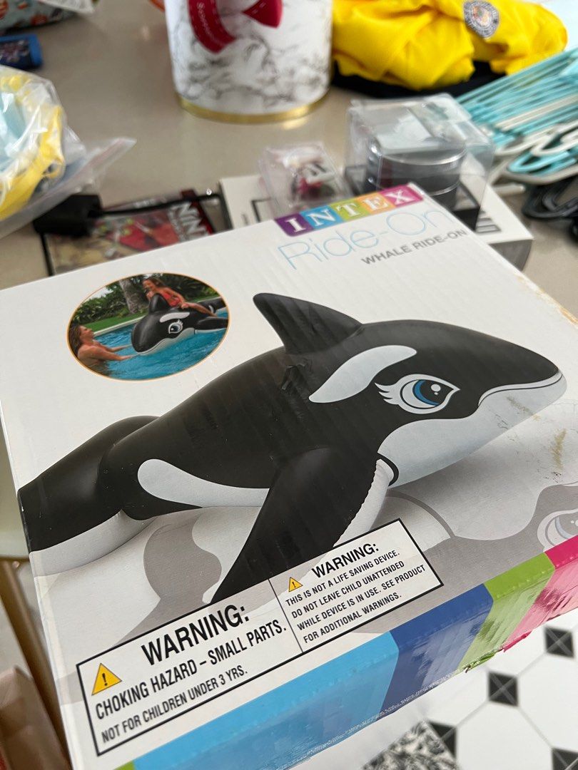Intex whale inflatable, Hobbies & Toys, Toys & Games on Carousell