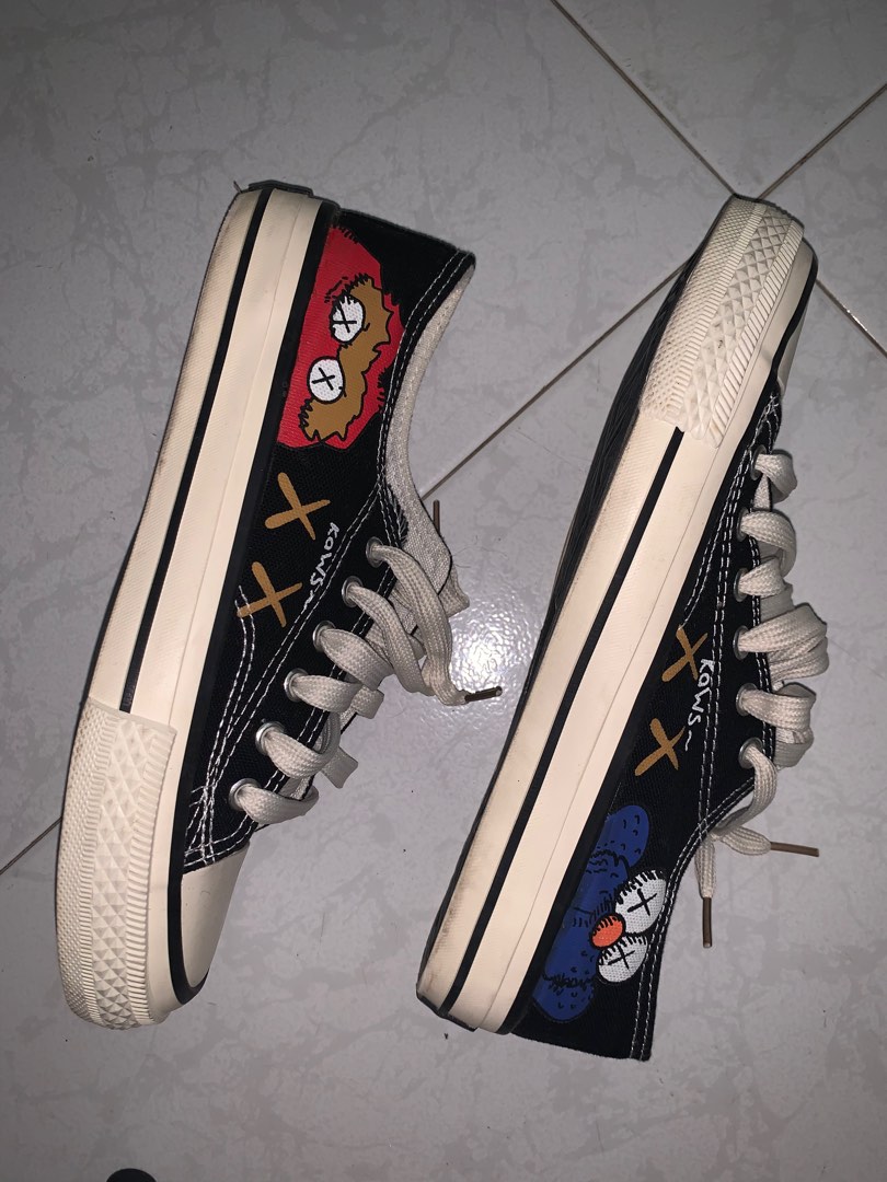 kaws designed converse inspired sneakers, Women's Fashion, Footwear ...
