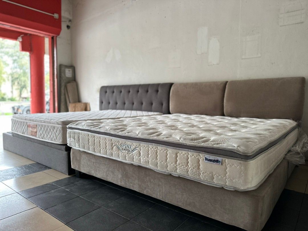 KING DIVAN + DUNLOPILLO SPINE O MASTER, Furniture & Home Living ...