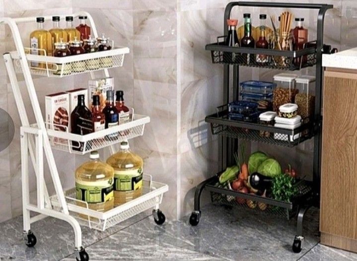 Kitchen Rack Trolley Ladder Style, Furniture & Home Living, Bathroom ...