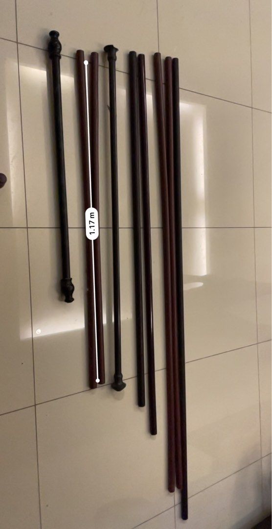 KKBS CURTAIN Cassedy Rod Langsir Kayu Batang Langsir Set Lengkap Single ...