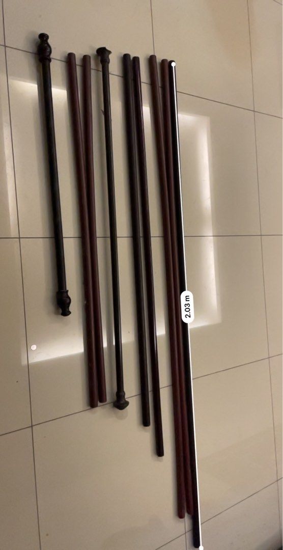 KKBS CURTAIN Cassedy Rod Langsir Kayu Batang Langsir Set Lengkap Single ...