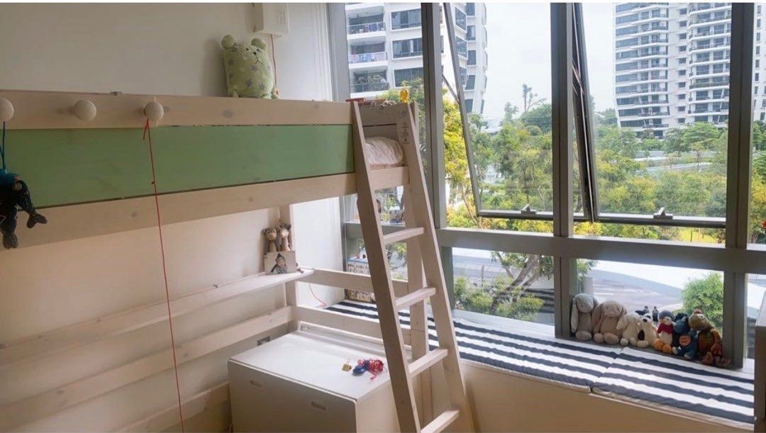 Kuhl High Rise Kids Loft Bed, Furniture & Home Living, Furniture, Bed ...