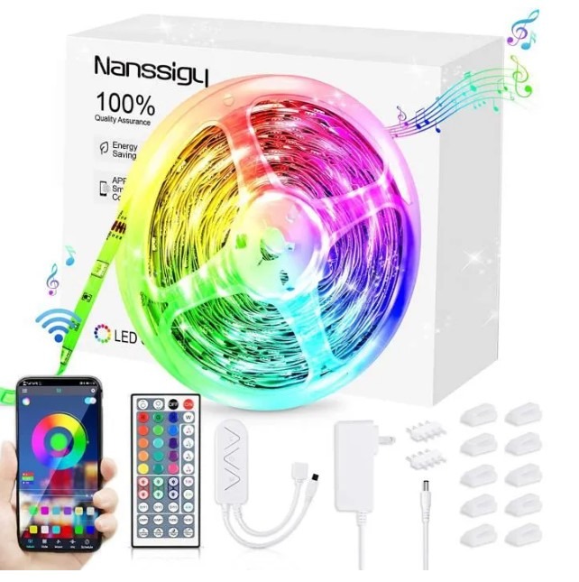 L - Nanssigy 8M Led Strip Light, Furniture & Home Living, Lighting ...