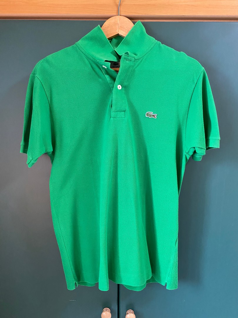Lacoste Green Polo, Men's Fashion, Tops & Sets, Tshirts & Polo Shirts on Carousell