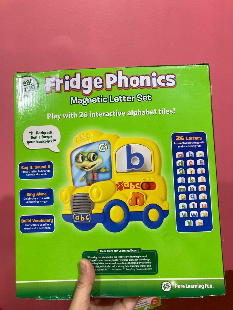 LeapFrog Fridge Phonics Magnetic Letter Set, Yellow, Hobbies & Toys ...