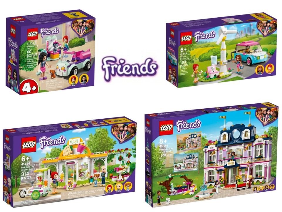 LEGO Friends 41439 41443 41444 41684 Cat Grooming Car Olivia's Electric ...
