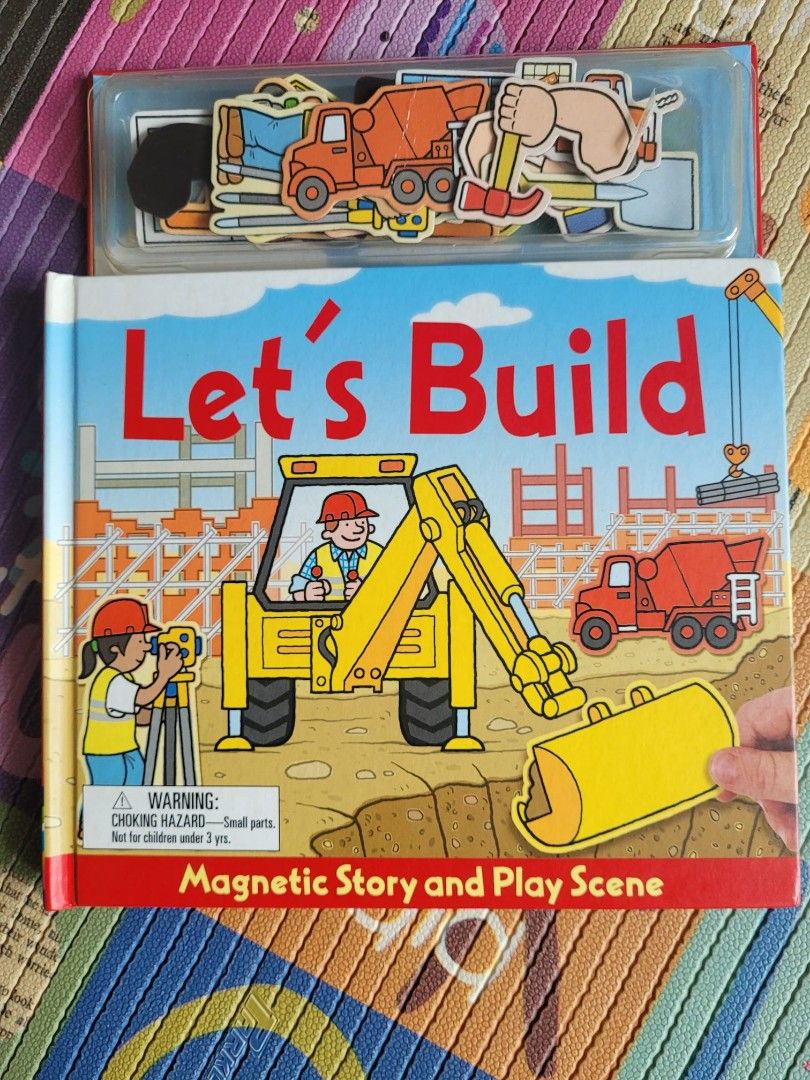 "Let's Build" Activity Book - Magnetic Story and Play Scene, Babies ...