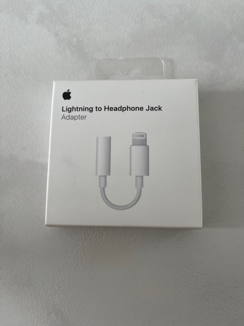 Lightning to headphone jack adapter (authentic from apple), Mobile ...