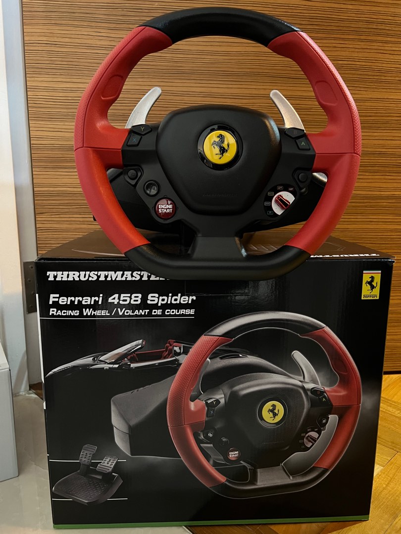 *LIKE NEW* Thrustmaster Ferrari 458 Spider Racing Wheel (Xbox One ...