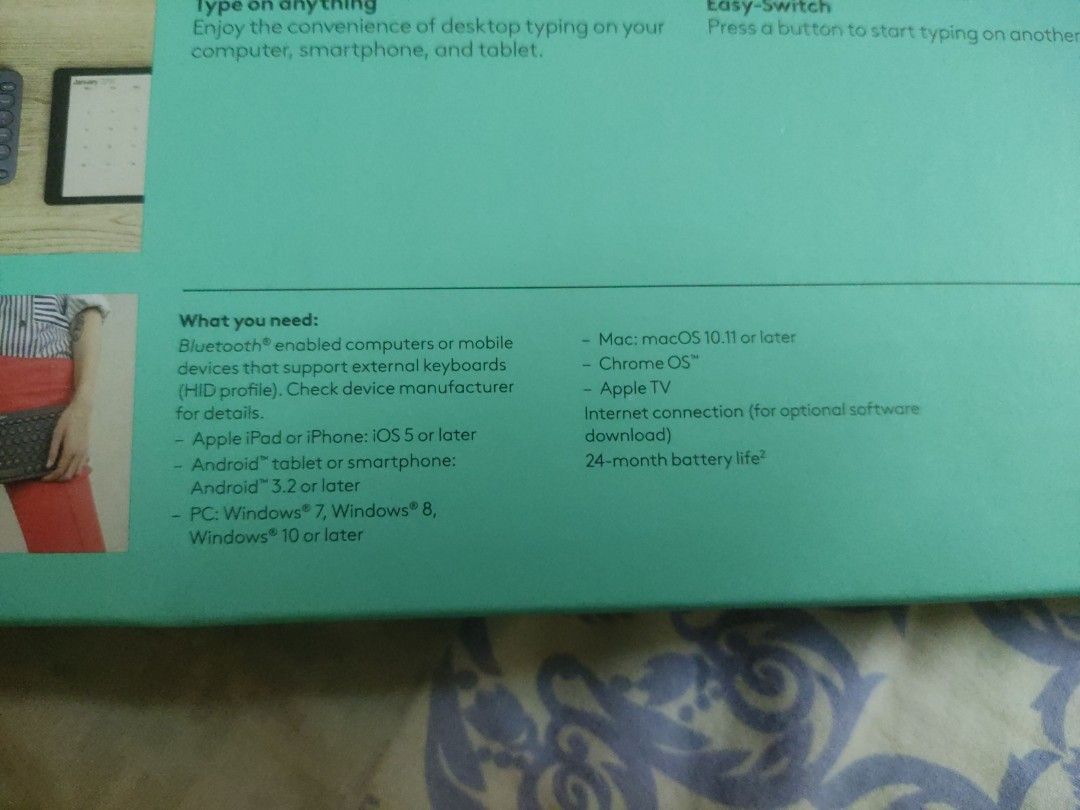 Logitech K380 Bluetooth Multi Device Keyboard Black Computers And Tech Parts And Accessories