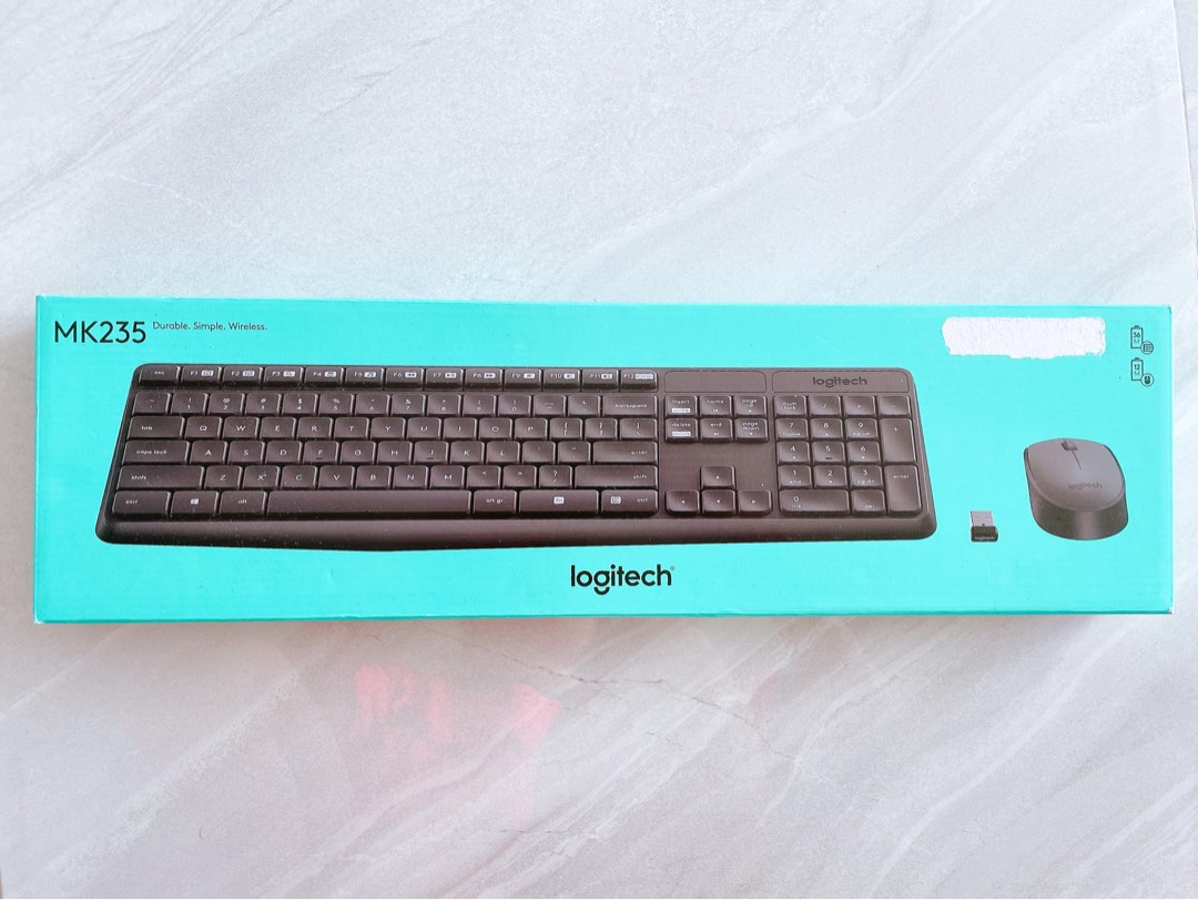 Logitech MK235 Wireless Keyboard and Mouse, Computers & Tech, Parts ...