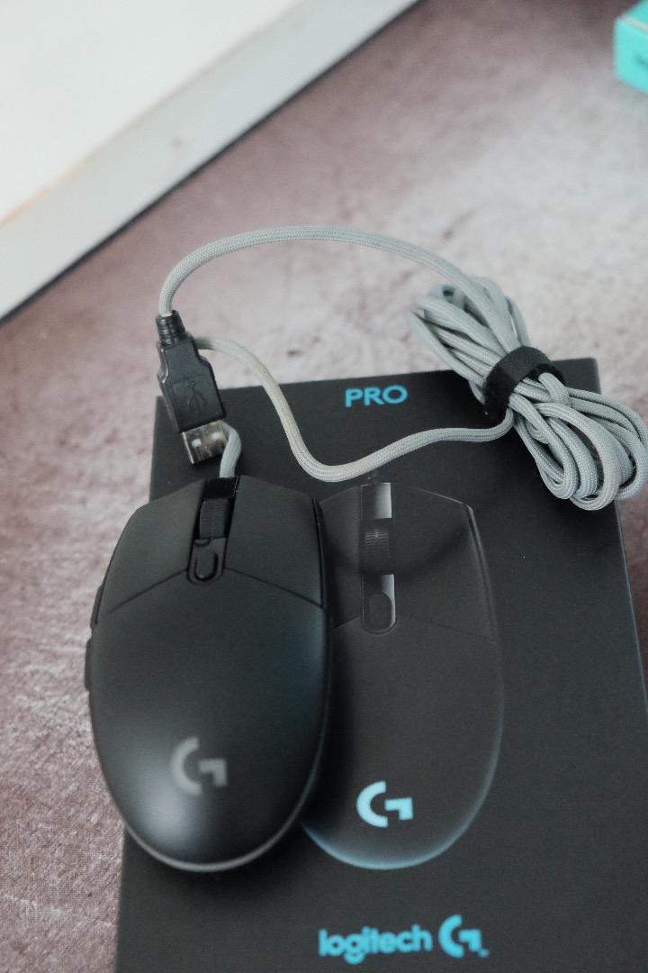 Logitech Pro Wired /w paracord and hyperglide skates Mod, Computers ...