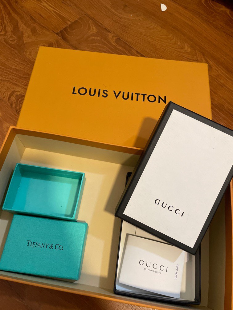 LV Tiffany Gucci Boxes, Luxury, Accessories on Carousell