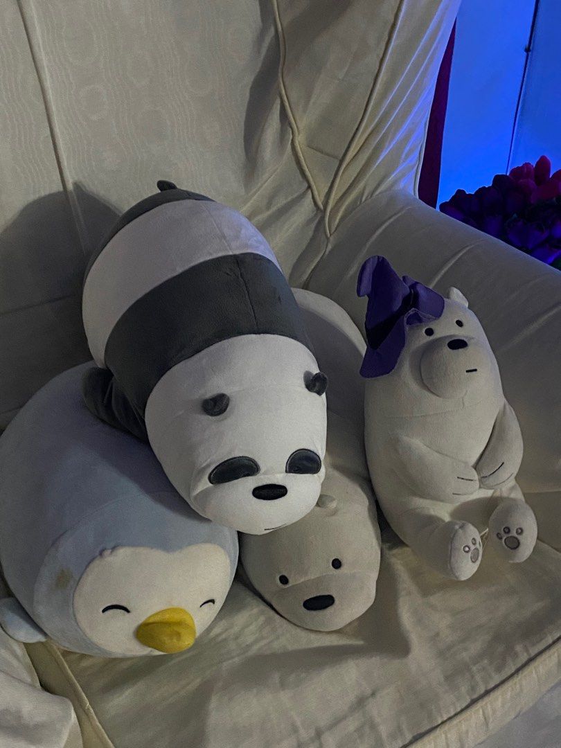 lying ice bear miniso plushie 48cm, Hobbies & Toys, Toys & Games on Carousell