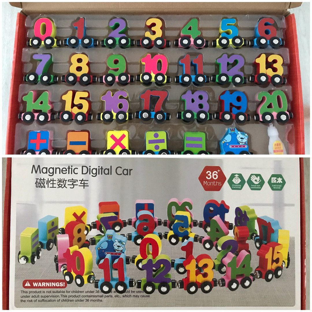 Magnetic Numbers & Alphabets Train Toy, Hobbies & Toys, Toys & Games on ...