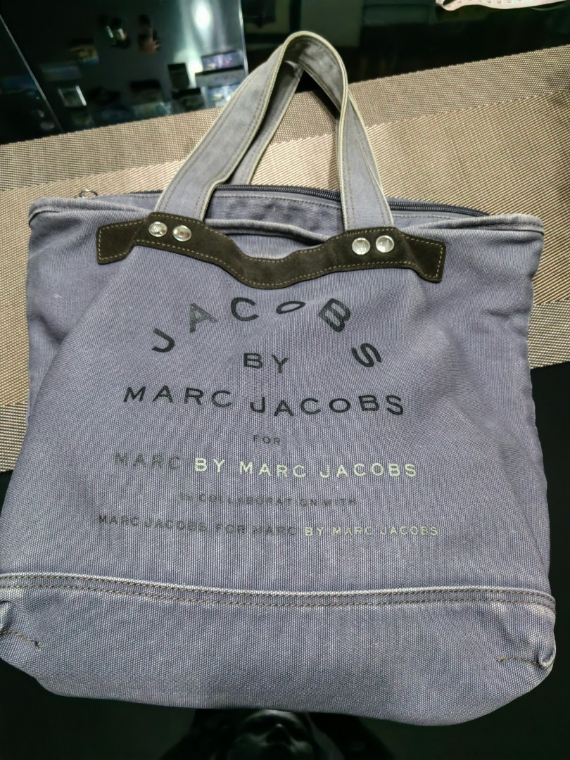 Marc Jacobs canvas tote bag, Women's Fashion, Bags & Wallets, Tote Bags ...