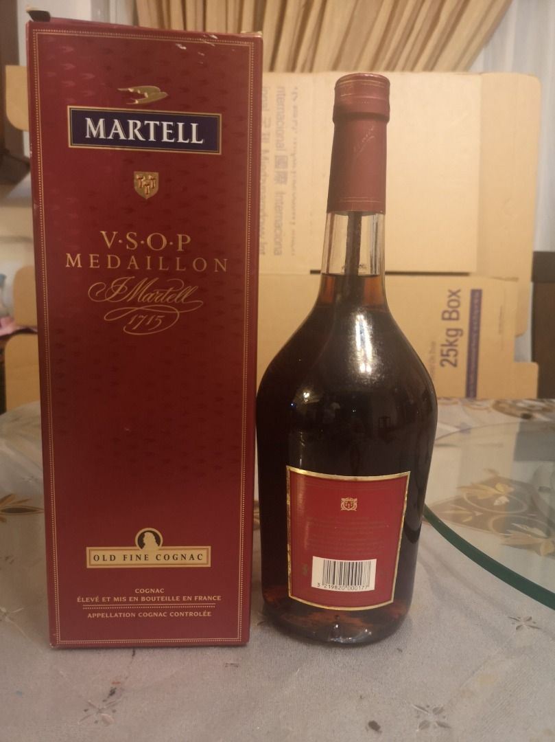 Martell VSOP Old Fine Cognac (1 Litre), Food & Drinks, Alcoholic ...