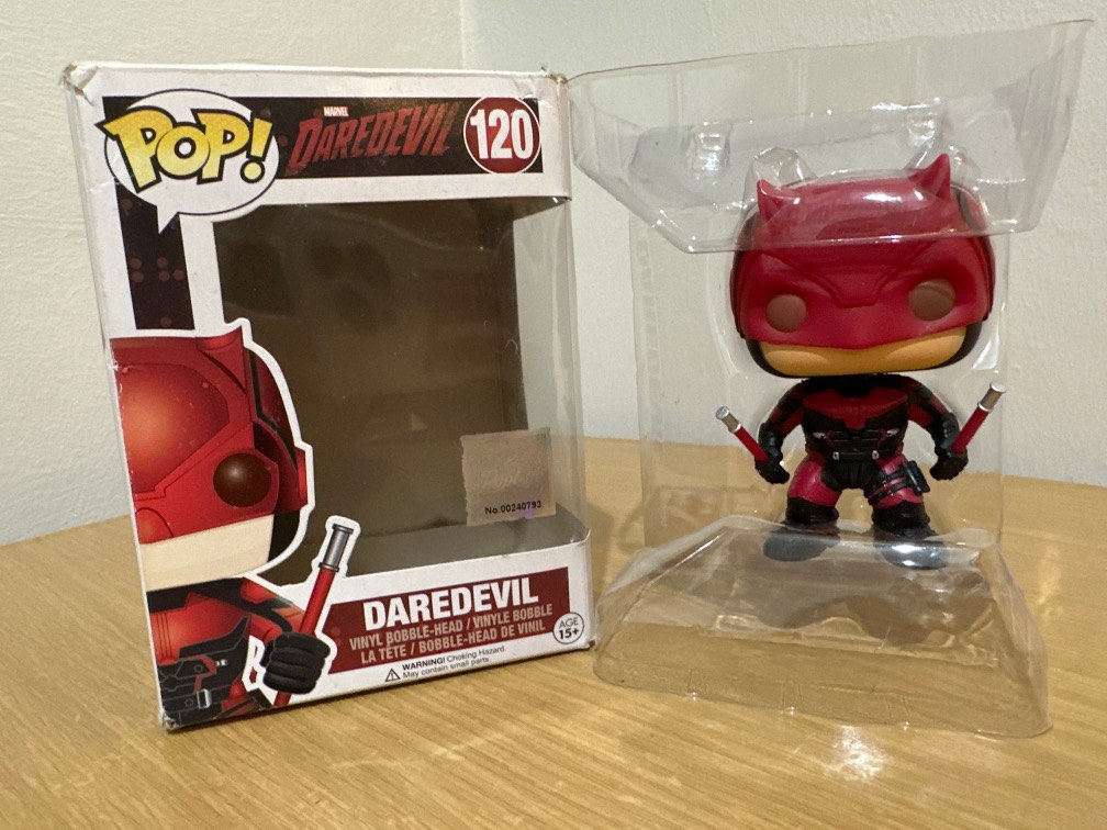 Marvel Funko Pop! DAREDEVIL 120, Hobbies & Toys, Memorabilia ...