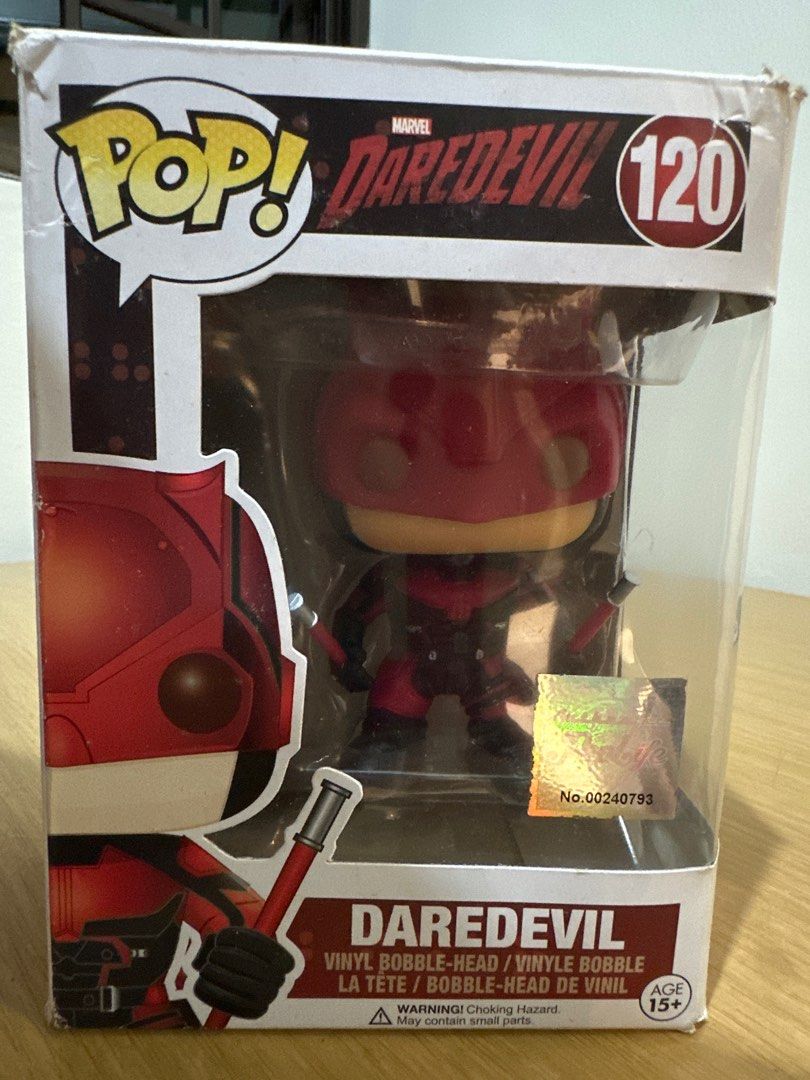 Marvel Funko Pop! DAREDEVIL 120, Hobbies & Toys, Memorabilia ...