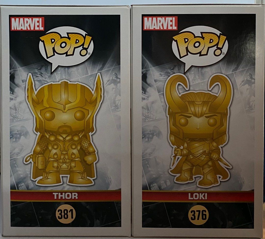 Marvel Studios The First Ten Years Funko Pop : Gold Chrome set MIB ...