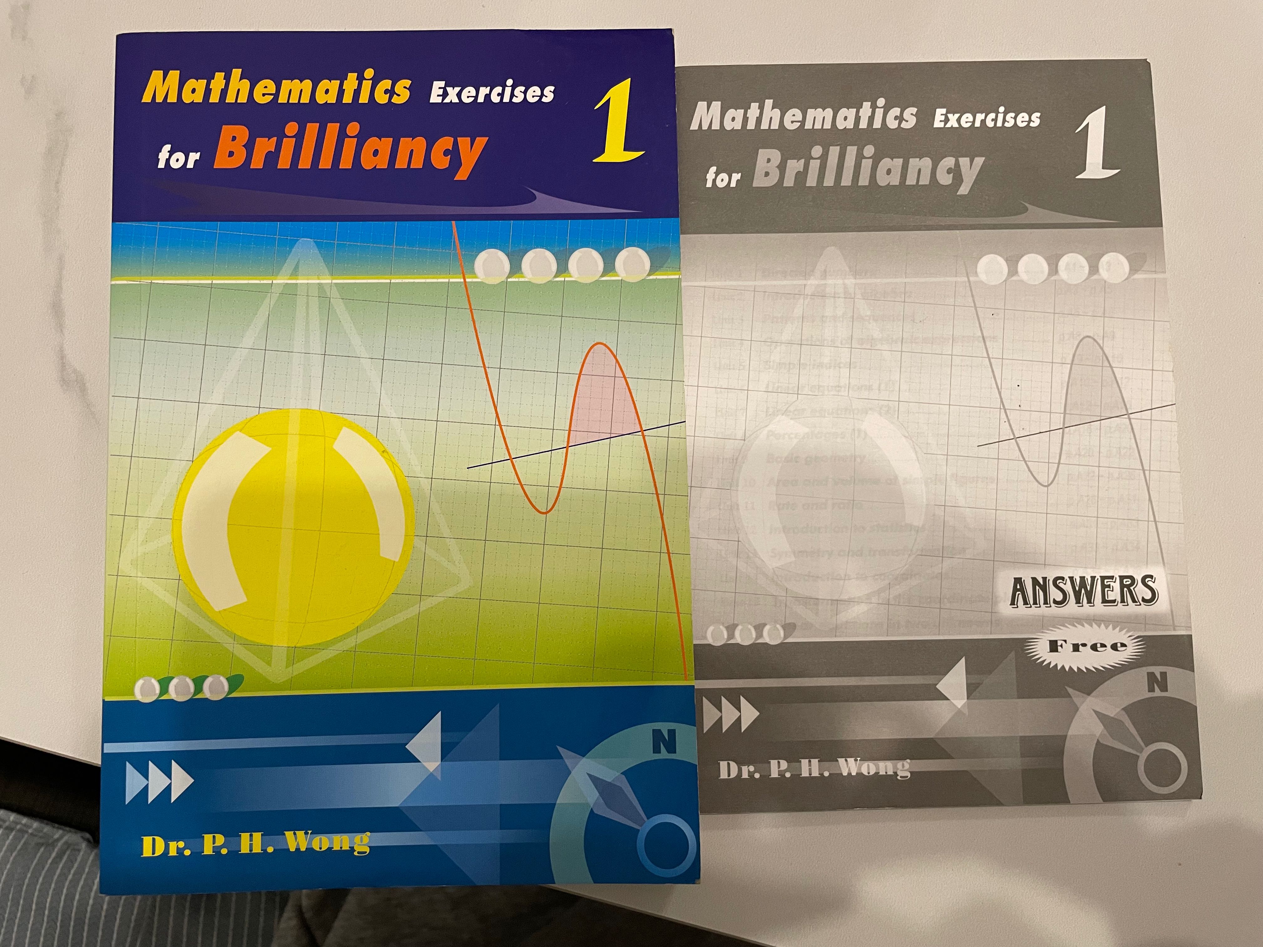 Mathematics Exercises For Brilliancy 1, 興趣及遊戲, 書本 & 文具, 教科書 - Carousell