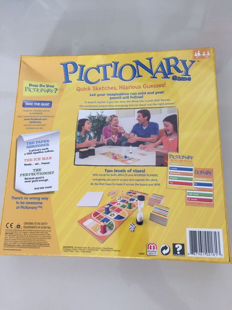Mattel pictionary, Hobbies & Toys, Toys & Games on Carousell