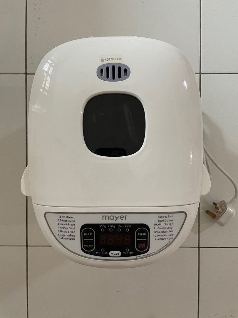 Mayer 750g Bread Maker MMBM12, TV & Home Appliances, Kitchen Appliances ...