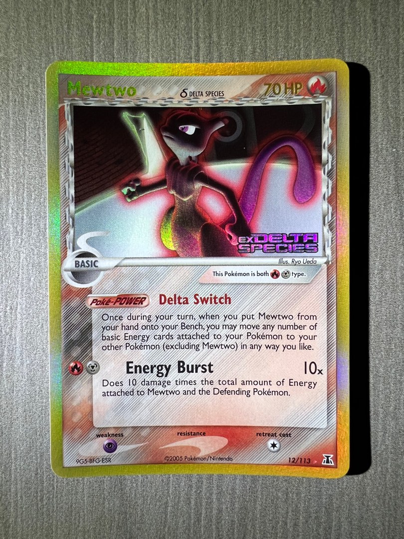 Mewtwo (Delta Species) Holo Reverse Rare, Hobbies & Toys, Toys & Games ...