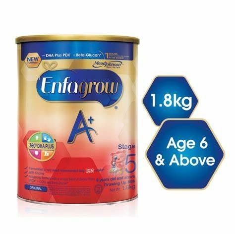 Milk Powder Enfa Grow Stage 5, Babies & Kids, Nursing & Feeding ...