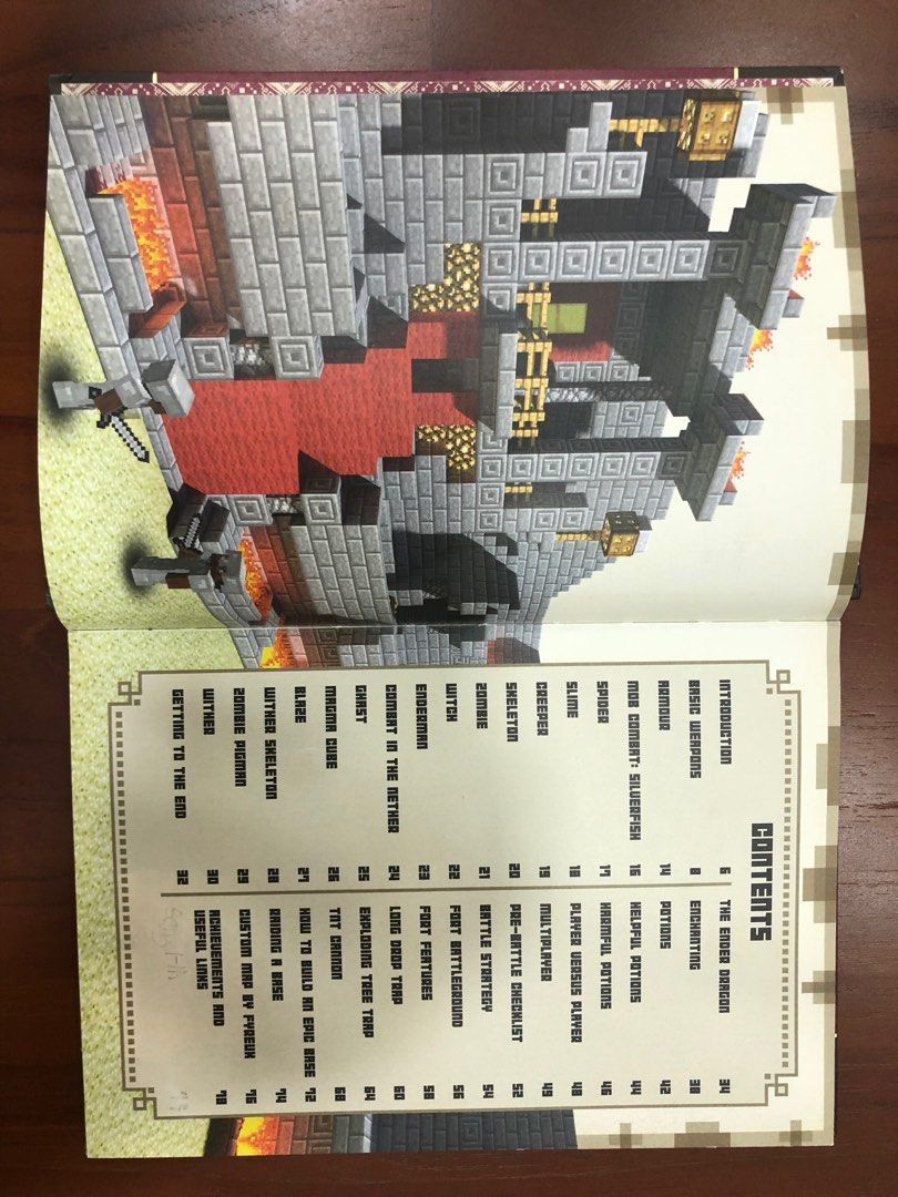 Minecraft Combat Handbook (hardback version), Hobbies & Toys, Books ...