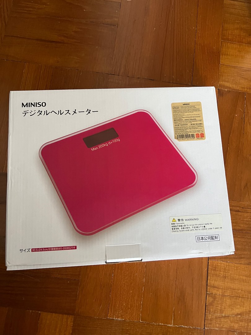MINISO weight scale, Health & Nutrition, Health Monitors & Weighing ...