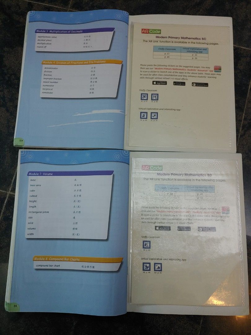 Modern primary mathematics 5C and 5D, 興趣及遊戲, 書本 & 文具, 教科書 - Carousell