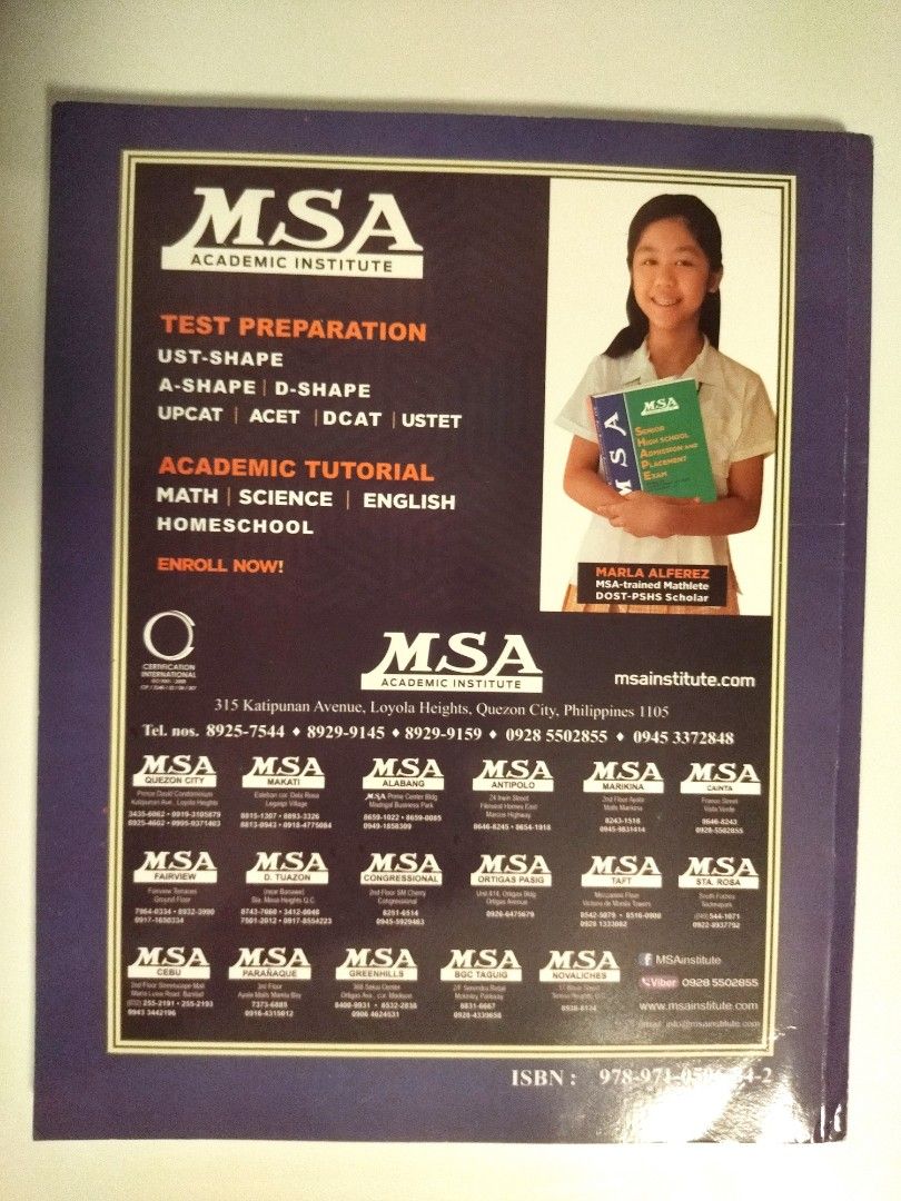 MSA Senior High School Reviewer, Hobbies & Toys, Books & Magazines ...