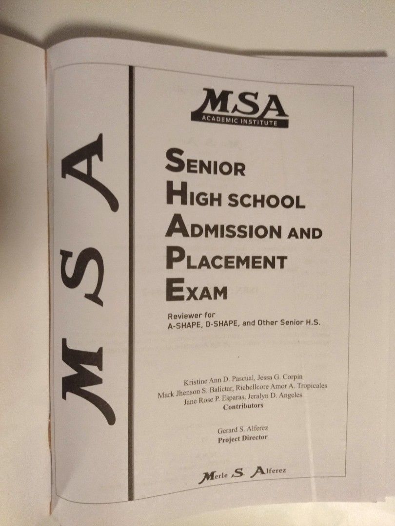 MSA Senior High School Reviewer, Hobbies & Toys, Books & Magazines ...