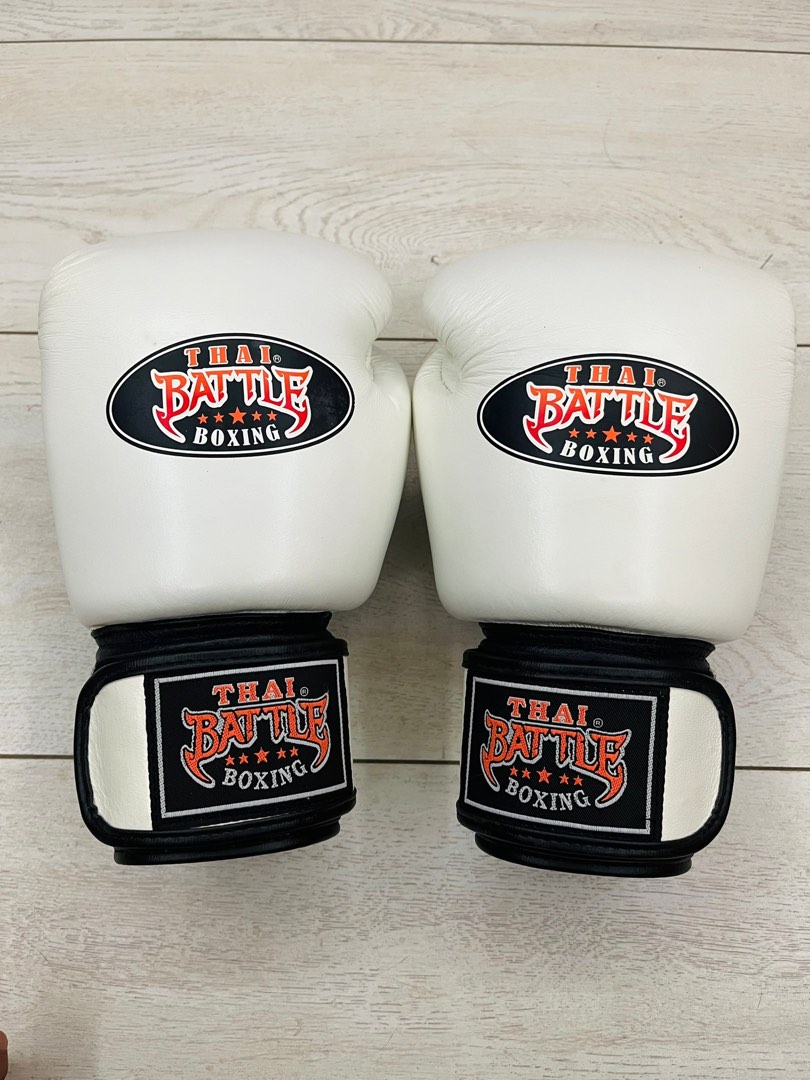 MuayThai/Boxing Thai Battle Leather boxing gloves 12oz, Sports ...