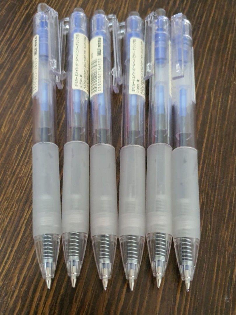 Muji ballpoint pens - blue 0.7mm, Hobbies & Toys, Stationery & Craft ...