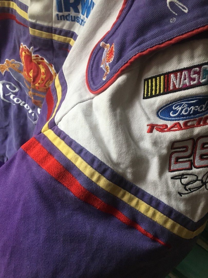 NASCAR vintage Crown Royal Race Jacket: CHASE Authentics, Men's Fashion ...