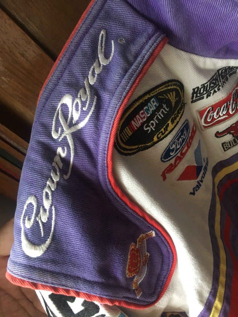 NASCAR vintage Crown Royal Race Jacket: CHASE Authentics, Men's Fashion ...