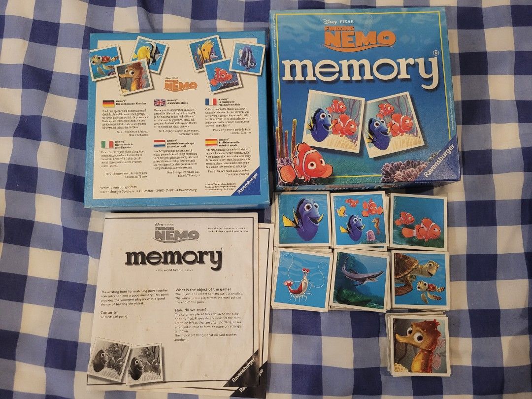 NEMO Memory Game, Hobbies & Toys, Toys & Games on Carousell