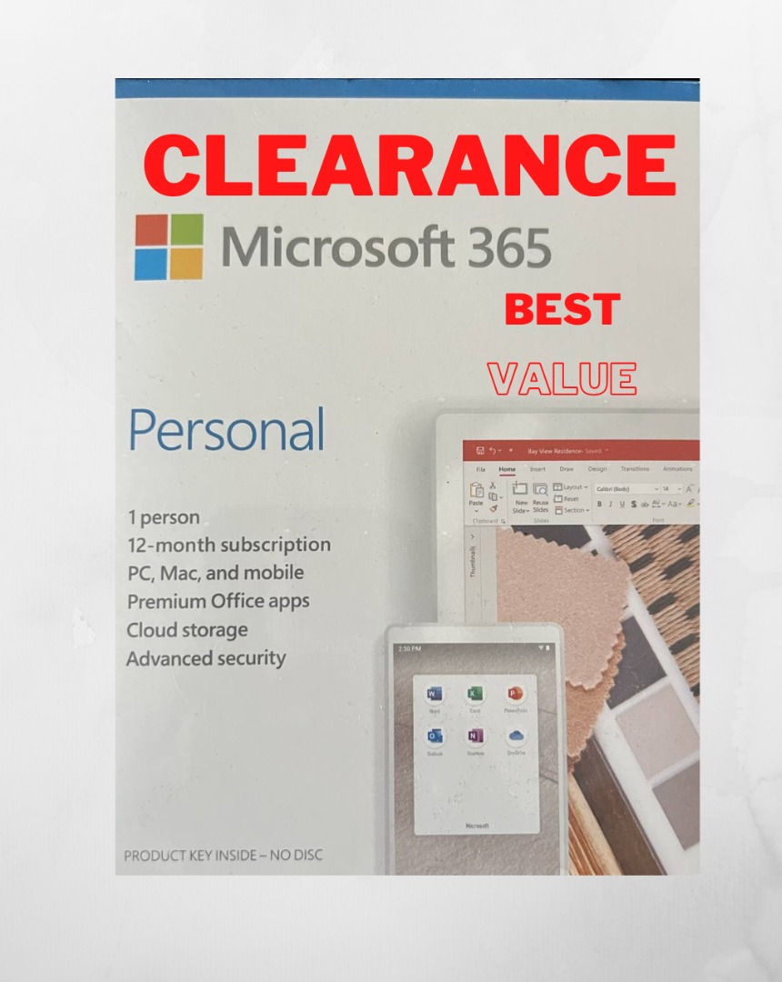 (New)Microsoft 365 Personal Best Value, Computers & Tech, Parts ...