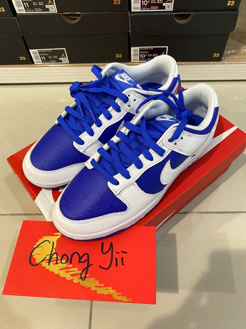 NIKE DUNK LOW RACER BLUE, Men's Fashion, Footwear, Sneakers on Carousell