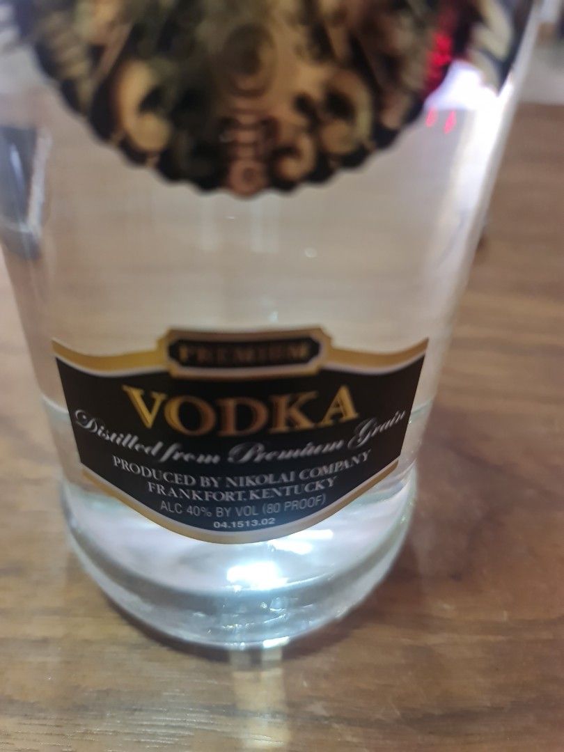 Nikolai vodka, Food & Drinks, Alcoholic Beverages on Carousell