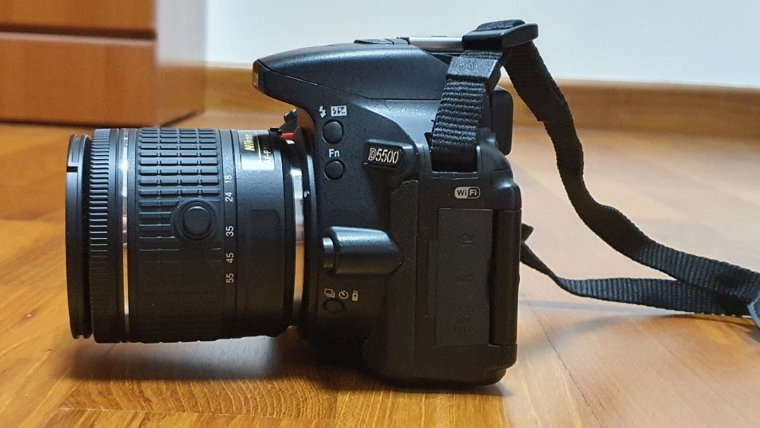 NIKON D5500 DSLR with AF-P NIKKOR 18-55mm, Photography, Cameras on ...