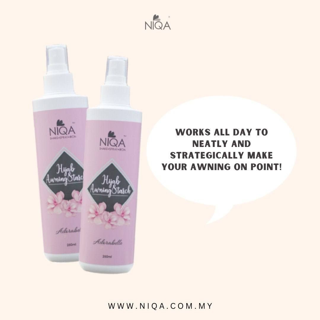 NIQA Hijab Awning Starch, Women's Fashion, Muslimah Fashion, Hijabs on ...