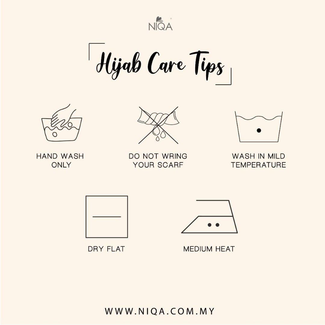 NIQA Hijab Awning Starch, Women's Fashion, Muslimah Fashion, Hijabs on ...