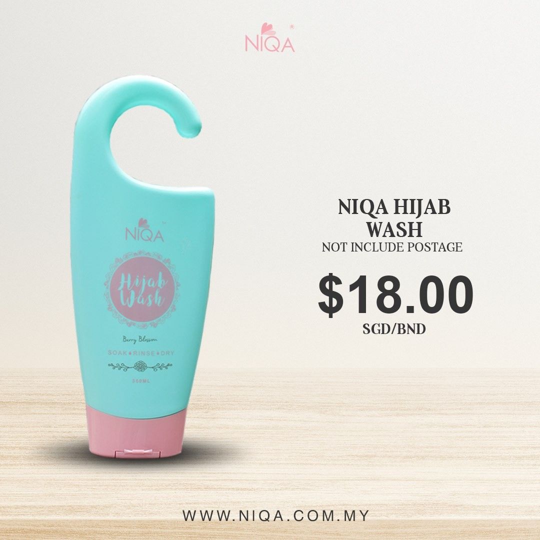 NIQA Hijab Wash Tudung Shawl Detergent, Furniture & Home Living ...