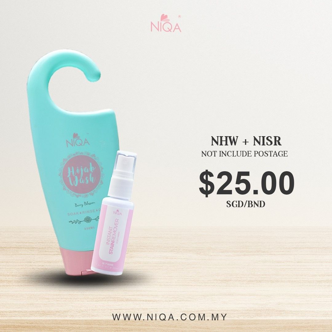 NIQA Hijab Wash Tudung Shawl Detergent, Furniture & Home Living ...