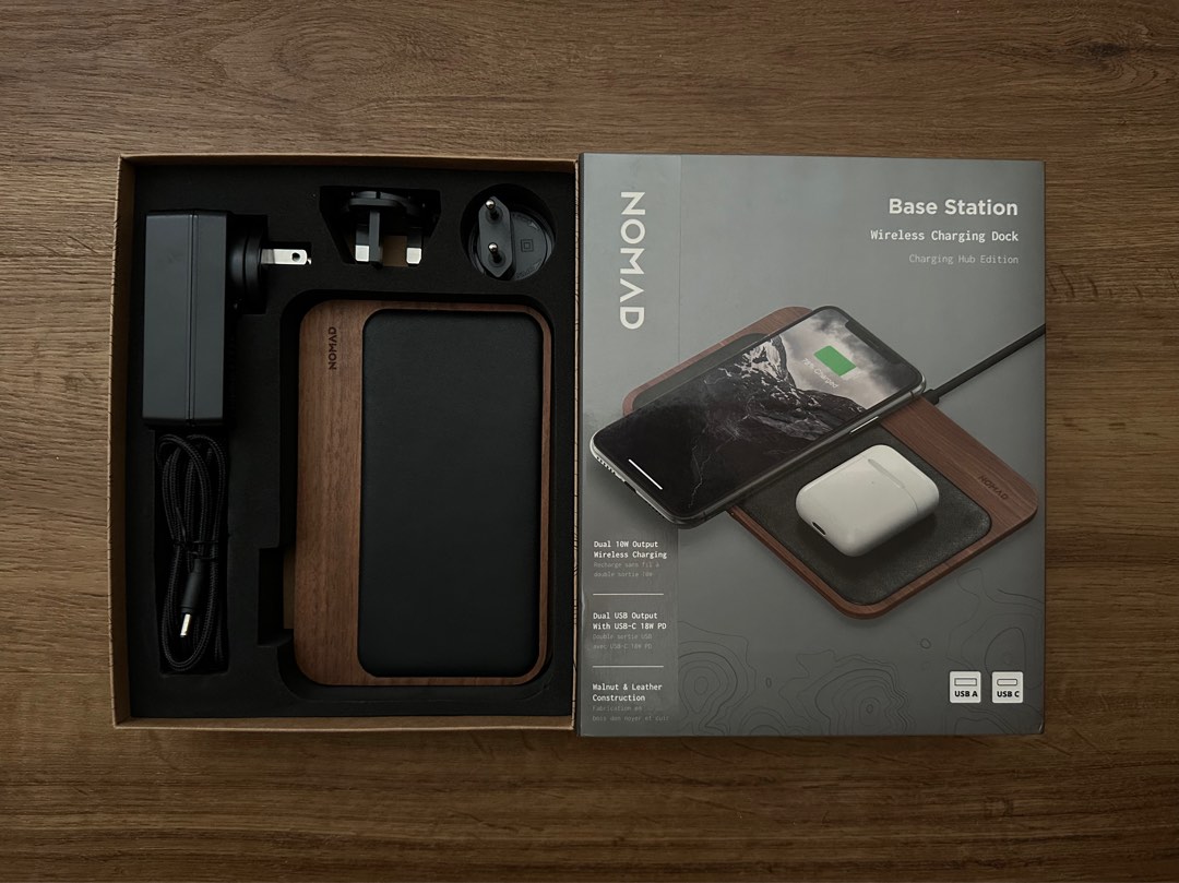 Nomad Base Station Walnut - Hub Edition, Mobile Phones & Gadgets, Mobile & Gadget Accessories ...