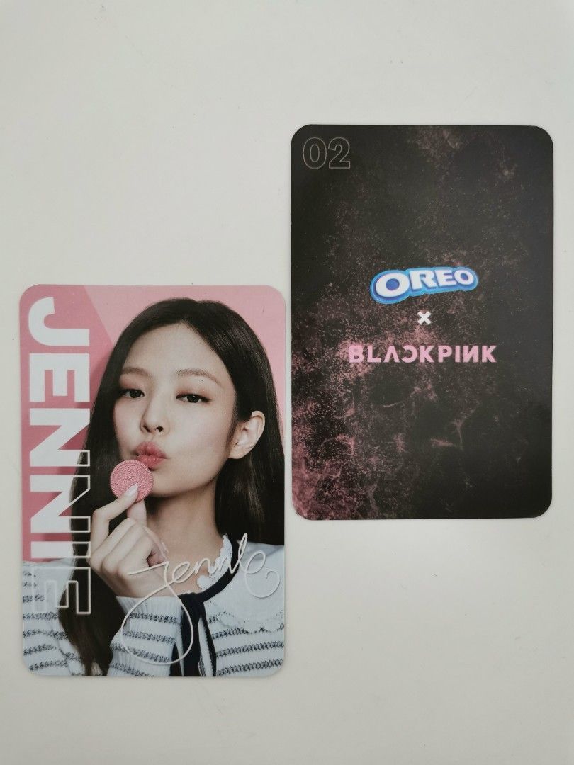 OREO BLACKPINK Photo Card #02 Jennie, Hobbies & Toys, Memorabilia ...